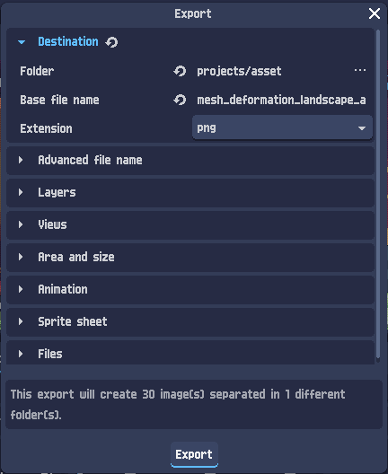 Export - PixelOver Manual