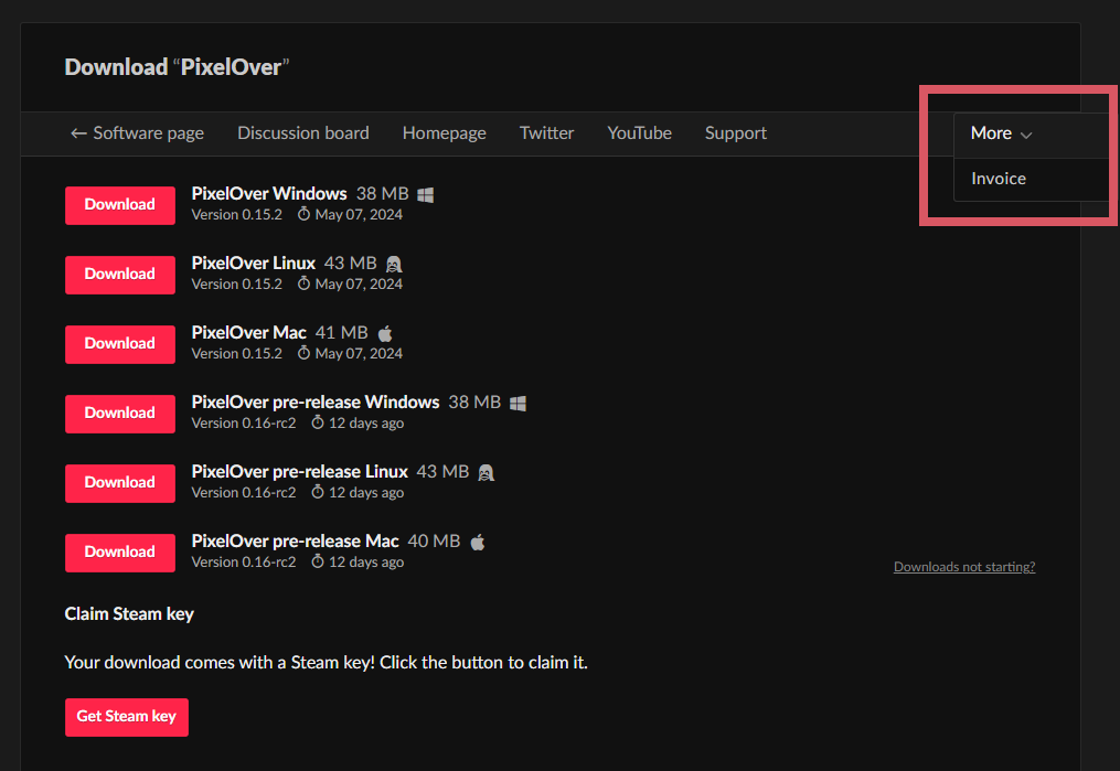 Licenses - PixelOver Manual