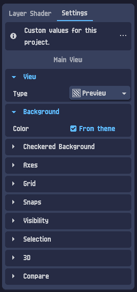 Project page - PixelOver Manual